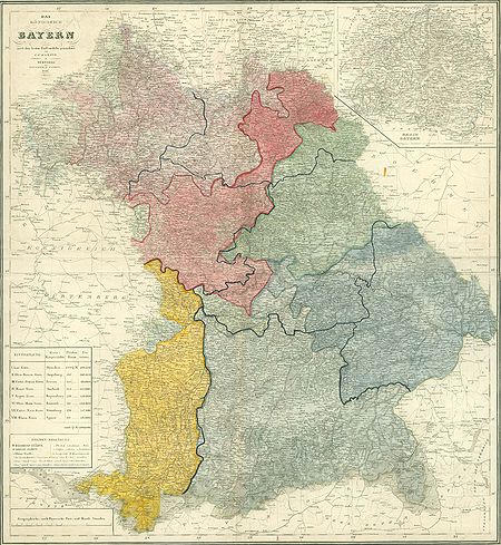 Konigreich Bayern Karte
