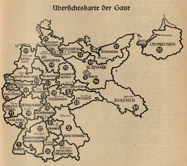 Gau (NSDAP) – Historisches Lexikon Bayerns