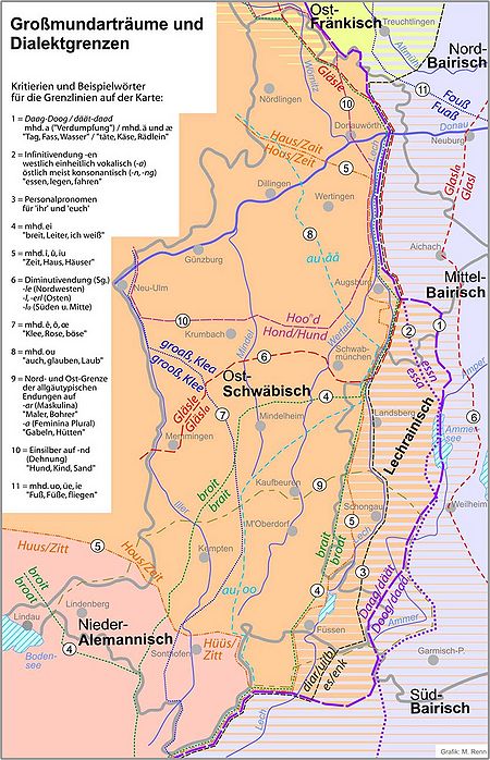 Alemannisch-Schwäbische Dialekte in Bayern – Historisches Lexikon Bayerns