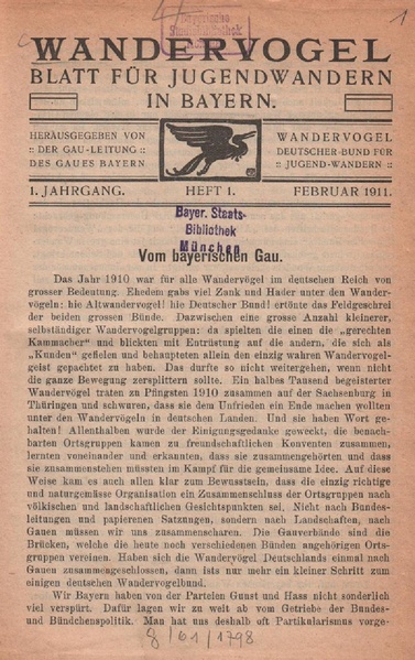 Datei:Wandervogel Heft 1.pdf – Historisches Lexikon Bayerns