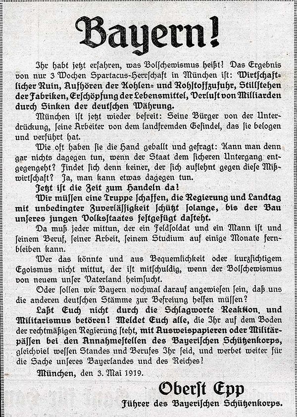 Freikorps Epp – Historisches Lexikon Bayerns