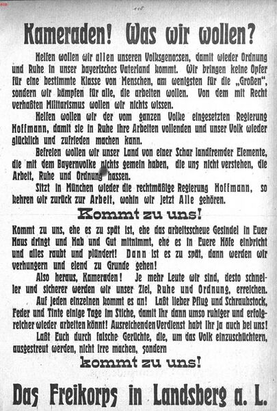 Freikorps – Historisches Lexikon Bayerns