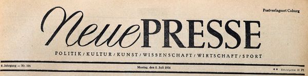 Neue Presse – Historisches Lexikon Bayerns
